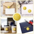 34 Sheets Self Adhesive Gold Foil Embossed Stickers Round Dot Medal ...