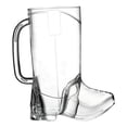 17 Oz Novelty Cowboy Boot Mug, Reusable Hard Plastic Beer Cup, Western ...