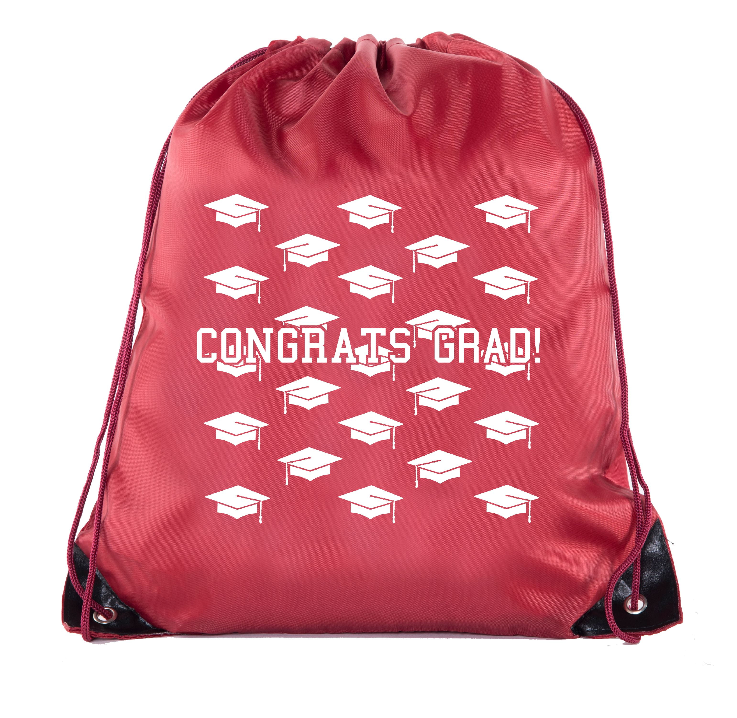 Senior Graduation Drawstring Backpacks Personalized Party Favor Cinch ...