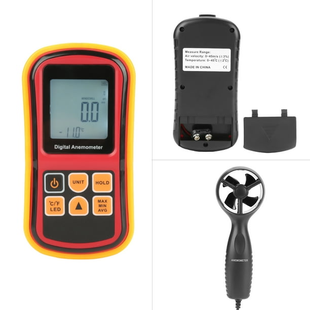 Wind Speed Meter, Portable Pro Anemometer, Wind Speed Anemometer ...
