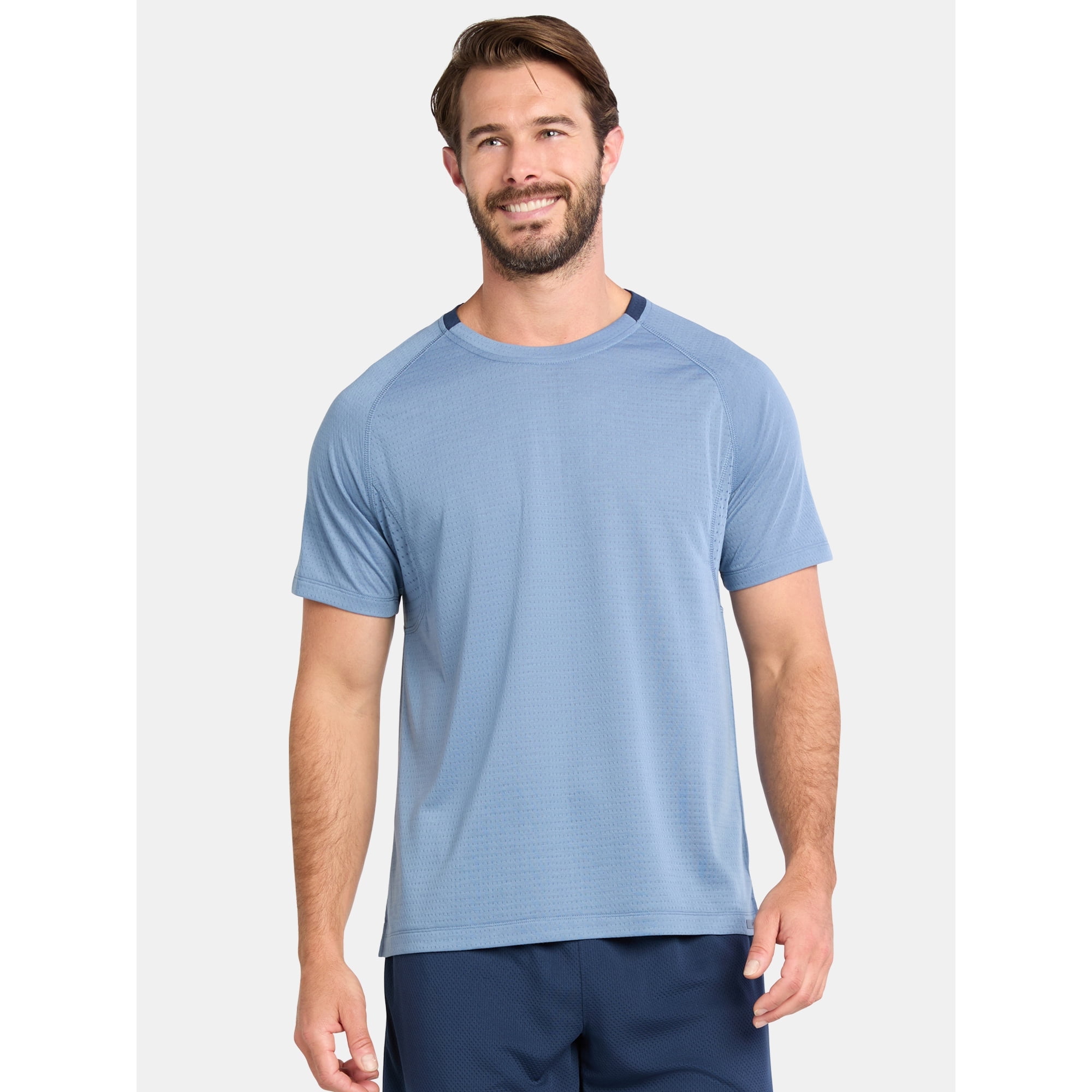 Click here for Athletic Works Mens And Big Mens Mixed Media Tee... prices