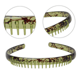 3 Pcs Resin Teeth Comb Headband Plastic Hard Hairband Fashion Durable ...
