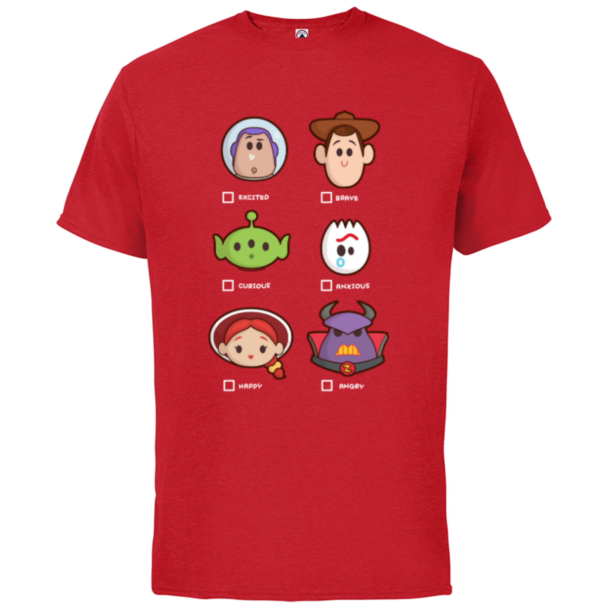 Disney and Pixar’s Toy Story Emoji Moods - Short Sleeve Cotton T-Shirt ...