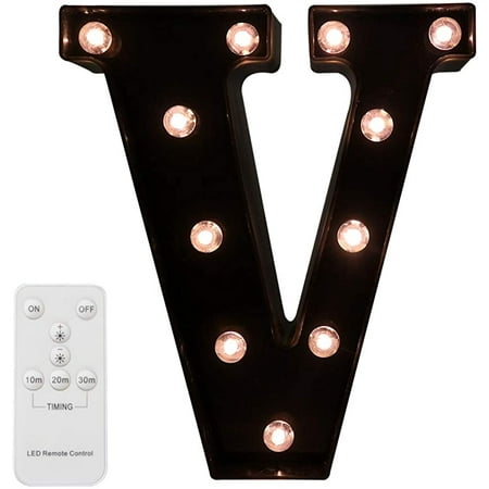 LED Marquee Letters with Lights Alphabet Light Up Black Wall Letter ...