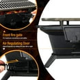 Giantex Charcoal Grill Hibachi Grill Portable Cast Iron Grill With Double Sided Grilling Net