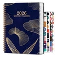 2026 Flower Print Planner Twin Coil Binding Planner Weekly Monthly ...