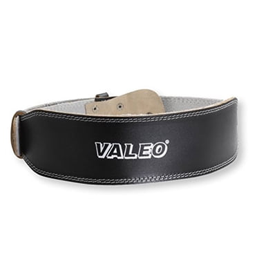 Valeo VRL6 6-Inch Padded Leather Lifting Belt For Men And Women With ...