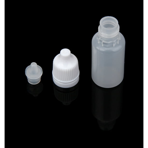 100PCS 10ml Empty Plastic Squeezable Dropper Bottles Eye Liquid Dropper ...