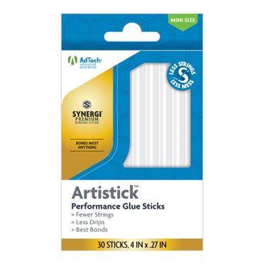 Gorilla Glue Clear 4" Dual Temp Mini Hot Glue Sticks, 75 Count ...