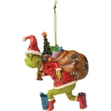Merry Christmas Themed Grinch Ornaments 2D Xmas Tree Hanging Decoration ...