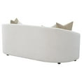 Coaster Rainn Modern Fabric Upholstered Tight Back Sofa Latte - Walmart.com