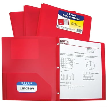 C-Line Letter Portfolio - 8 1/2" x 11" - 75 Sheet Capacity - 3 Pocket(s ...