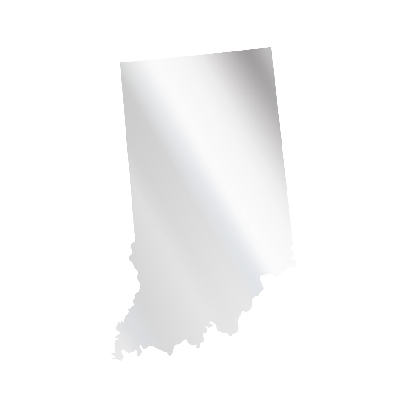 Indiana Shaped Sticker Decal Die Cut - Self Adhesive Vinyl ...