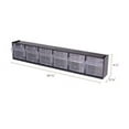 Tilt Bin Interlocking Multi-Bin Storage Organizer, 6 Sections, 23.63" X ...