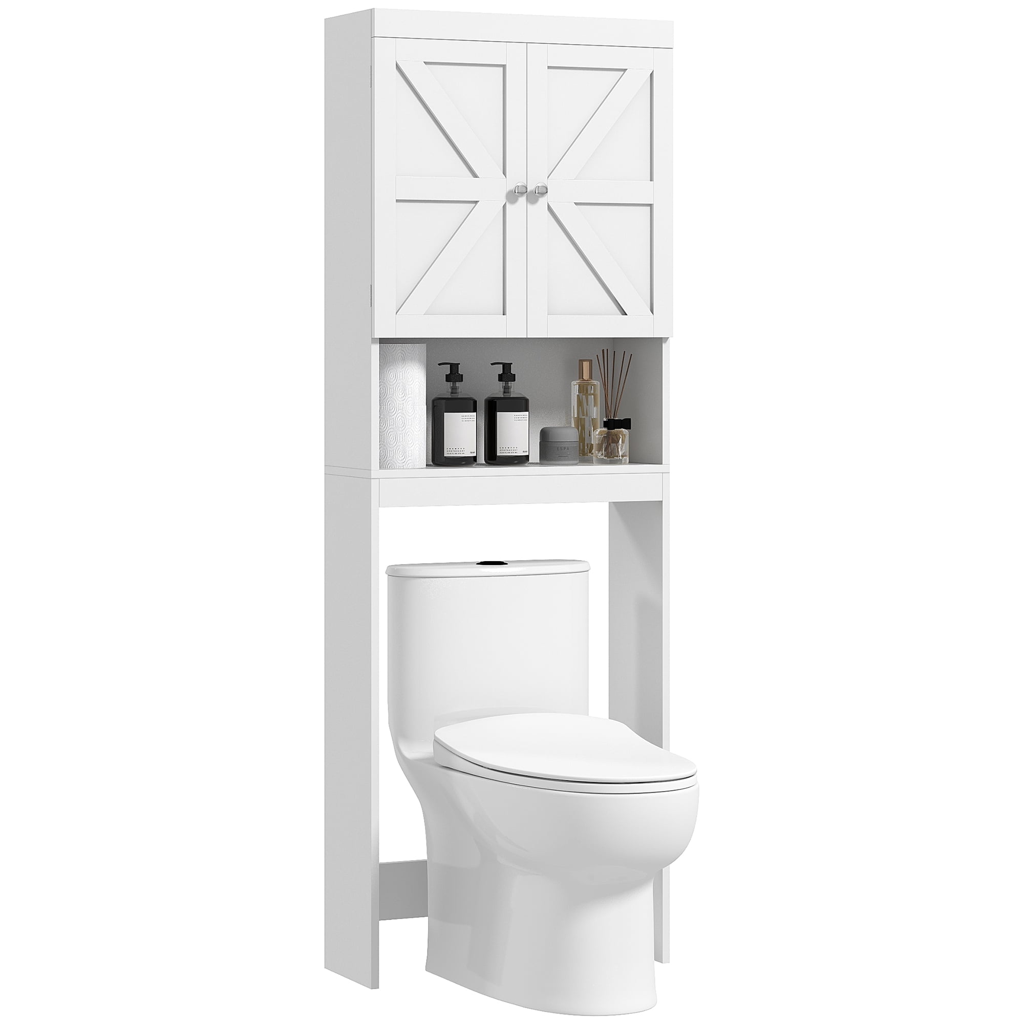 Click here for Homcom Over The Toilet Storage Cabinet With Barn D... prices