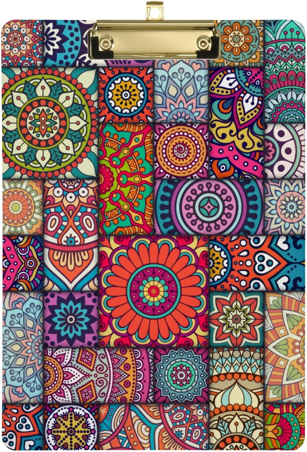 ZHANZZK Boho Mandala Clipboard Hardboard Wood Nursing Clip Board and ...