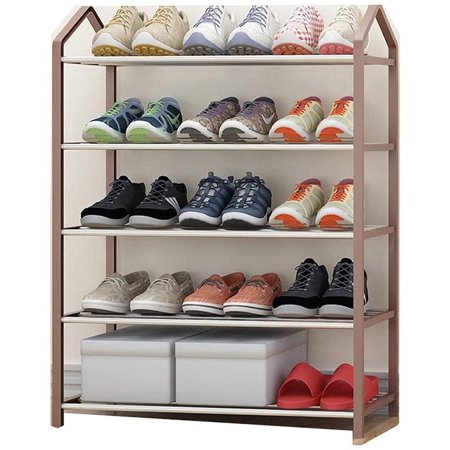 Multi-Level Shoe Rack, Steel Shoe Rack with Plastic Frame, Shoe Storage ...