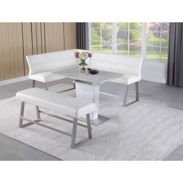 Chintaly Reversible Nook W/ Highlight Stitching, White - Walmart.com