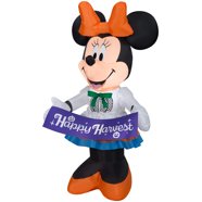 Disney's Minnie Mouse Scarecrow Airblown Inflatable Halloween Outdoor ...
