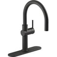 Kohler K-22975 Crue 1.5 GPM Single Hole Bar Faucet - Brushed Modern ...