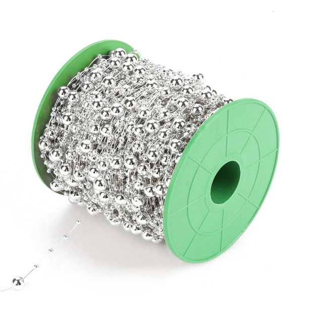 Pearl Garland Wire Beads String 3mm+8mm Pearl Wire Beads, Pearl Bead ...