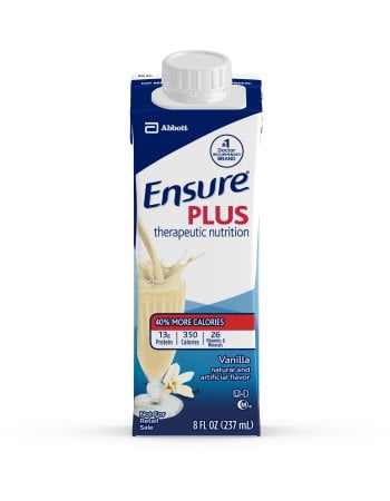 Ensure Plus Vanilla, 8 Ounce Recloseable Carton, Abbott 64905 - Case Of ...