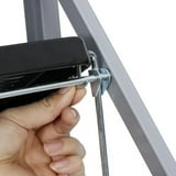 ZENY Heavy Duty 3 Step Folding Utility Ladder with Wide Anti-Slip ...