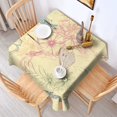 60x60in(152x152cm) Square Tablecloth, Waterproof Polyester Table Cover ...