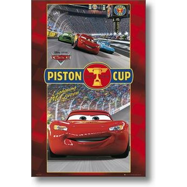 Disney Cars Poster Piston Cup New 24x36 - Walmart.com