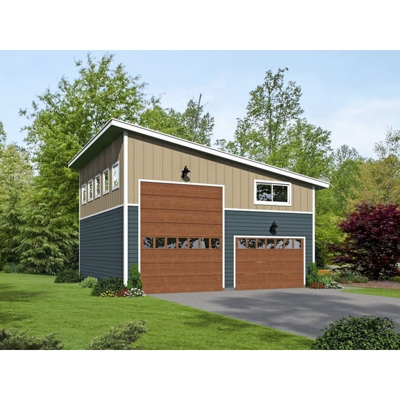 763-500: Garage Traditional 0 Bed, 0 Bath Luxury Home Plan, 500 Sq Ft ...