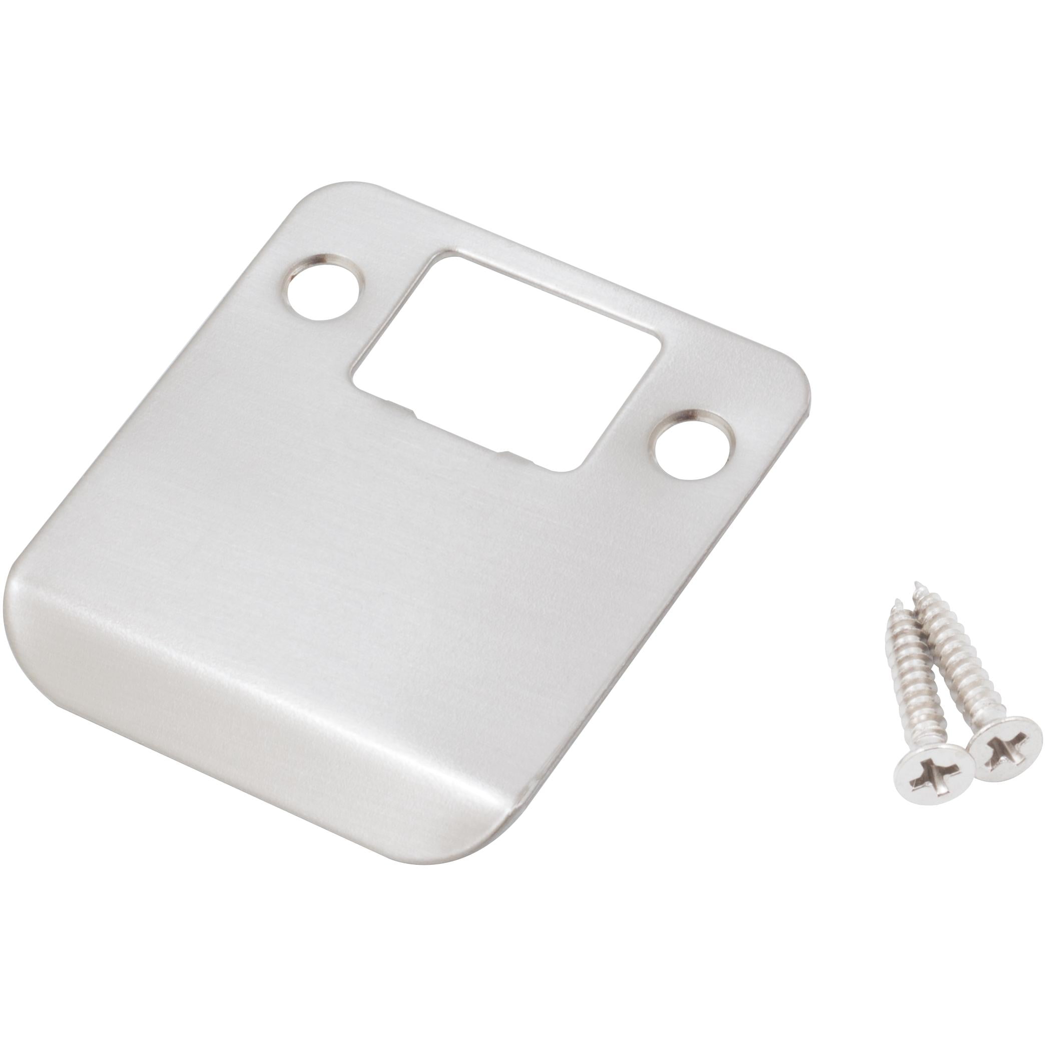 Round Corner Extended Lip Strike Plate, 2-1/4" x 2", (2-1/2" Overall ...
