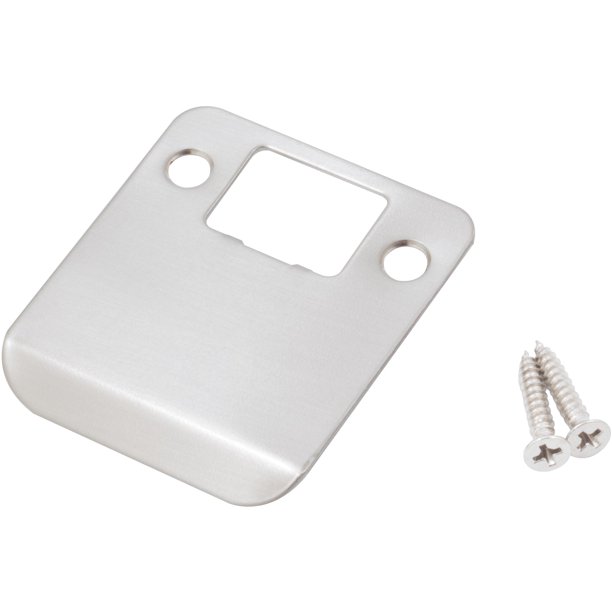 Round Corner Extended Lip Strike Plate, 2-1/4" x 2", (2-1/2" Overall ...