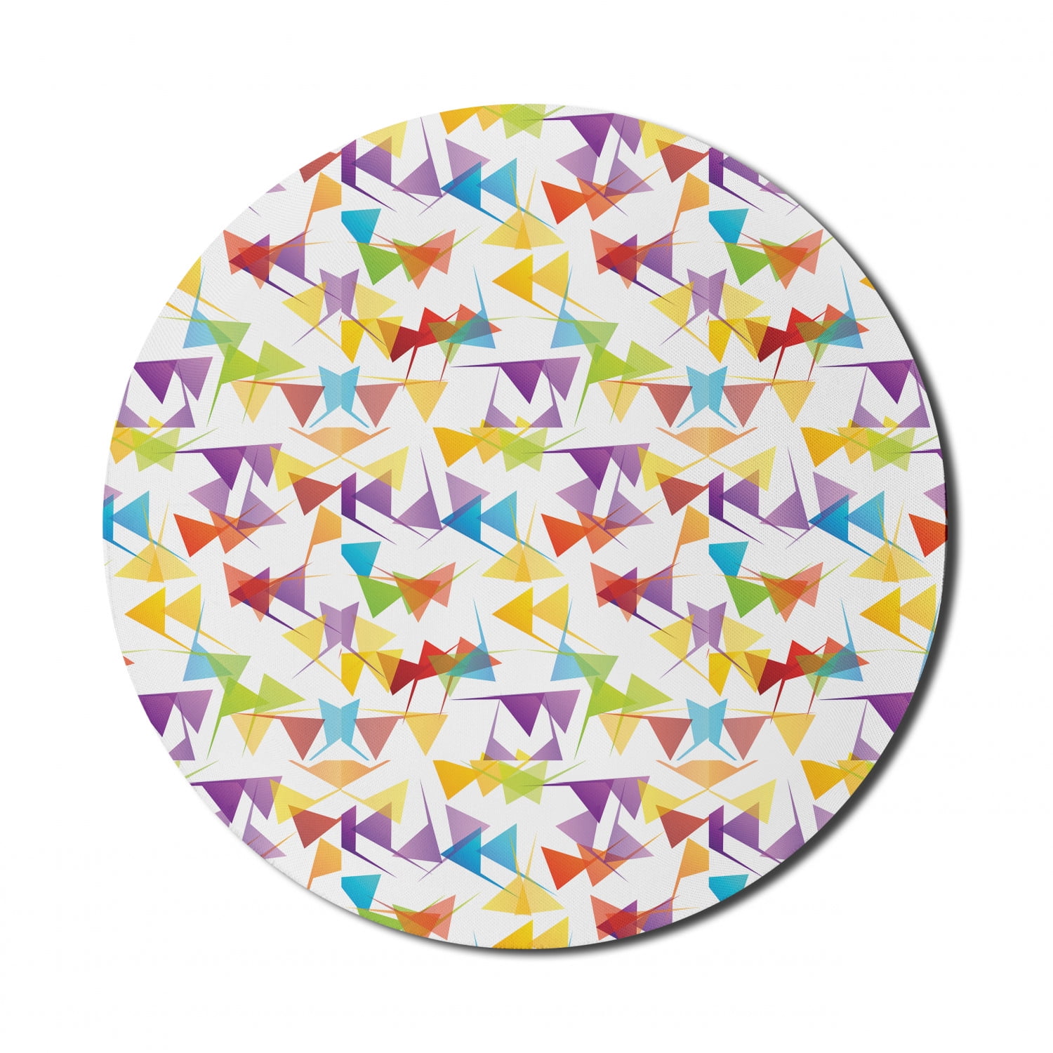 Colorful Mouse Pad for Computers, Various Toned Flags in Triangle ...