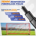 Sturdum 12 x 6 ft Soccer Goal, Portable Soccer Net for Backyard ...