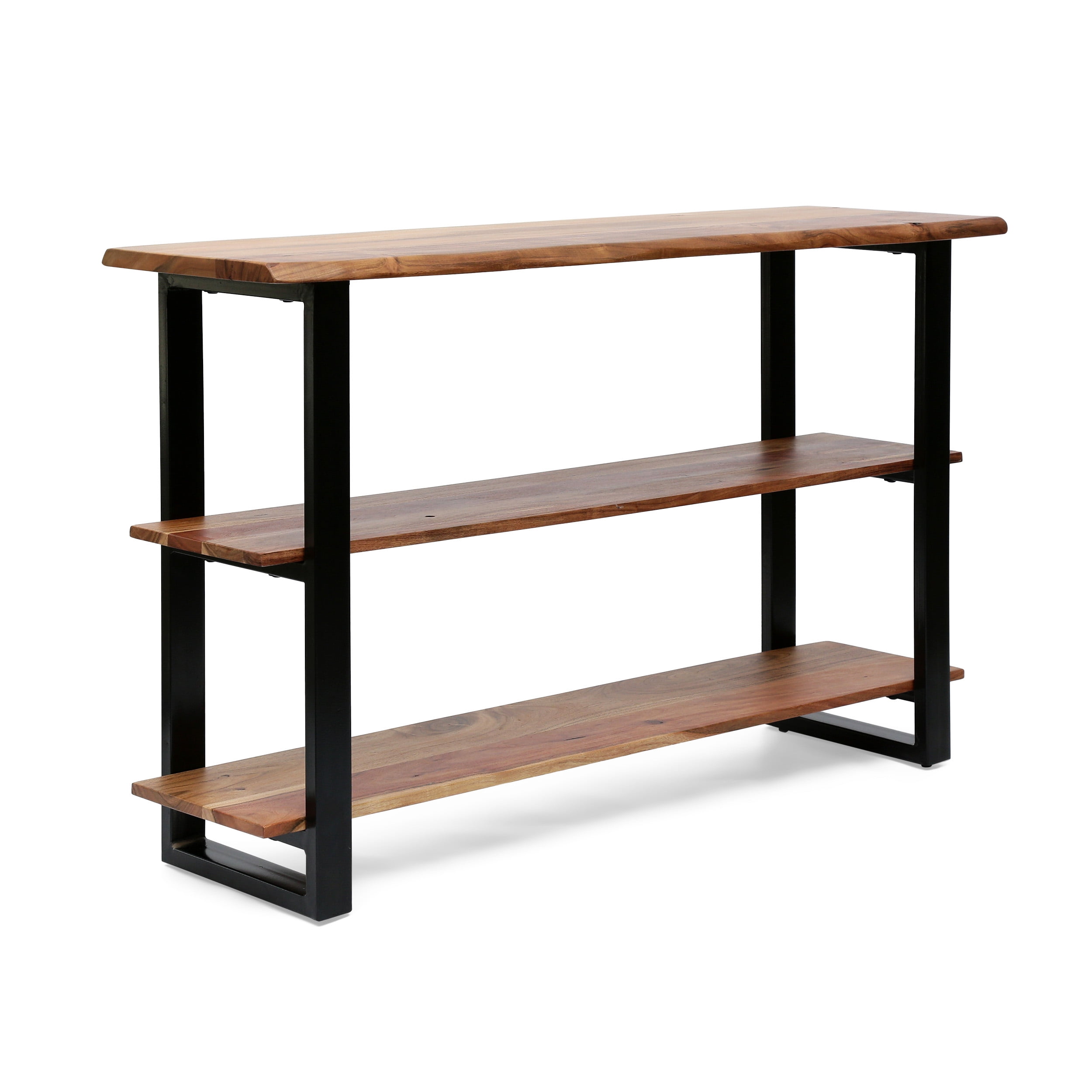 GDF Studio Canaan Modern Industrial Handmade Acacia Wood and Iron ...