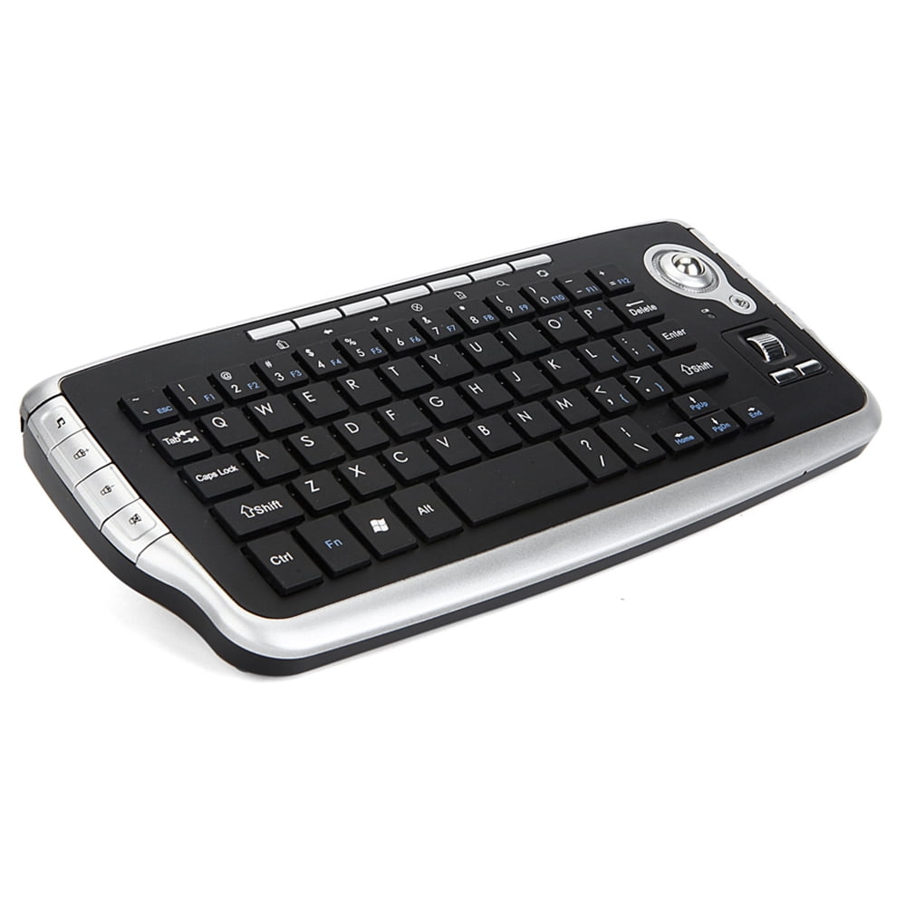 Dodocool E30 2.4GHz Wireless Keyboard with Trackball Mouse Scroll Wheel ...