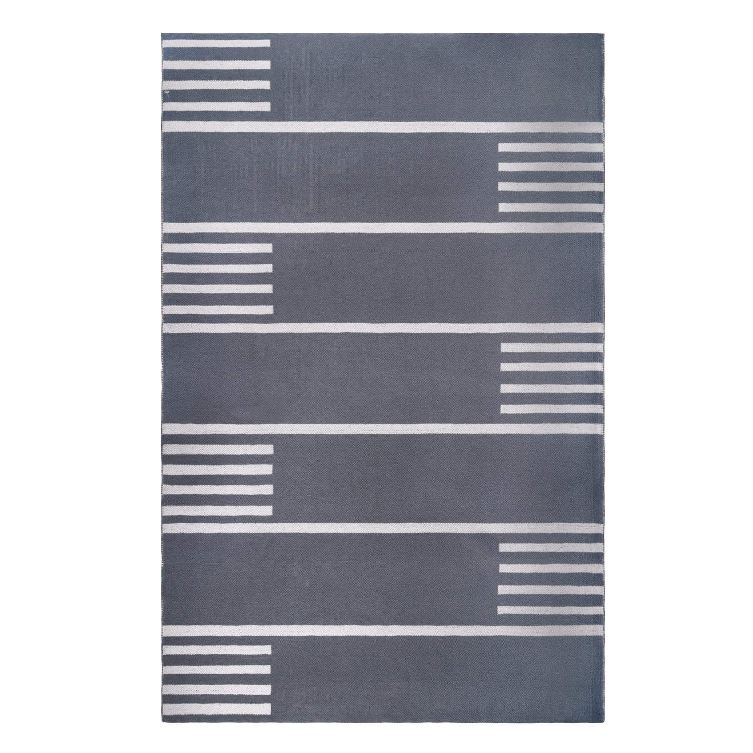 Modern Line Pattern Indoor/ Outdoor Rug, 6' x 9', Grey - Walmart.com