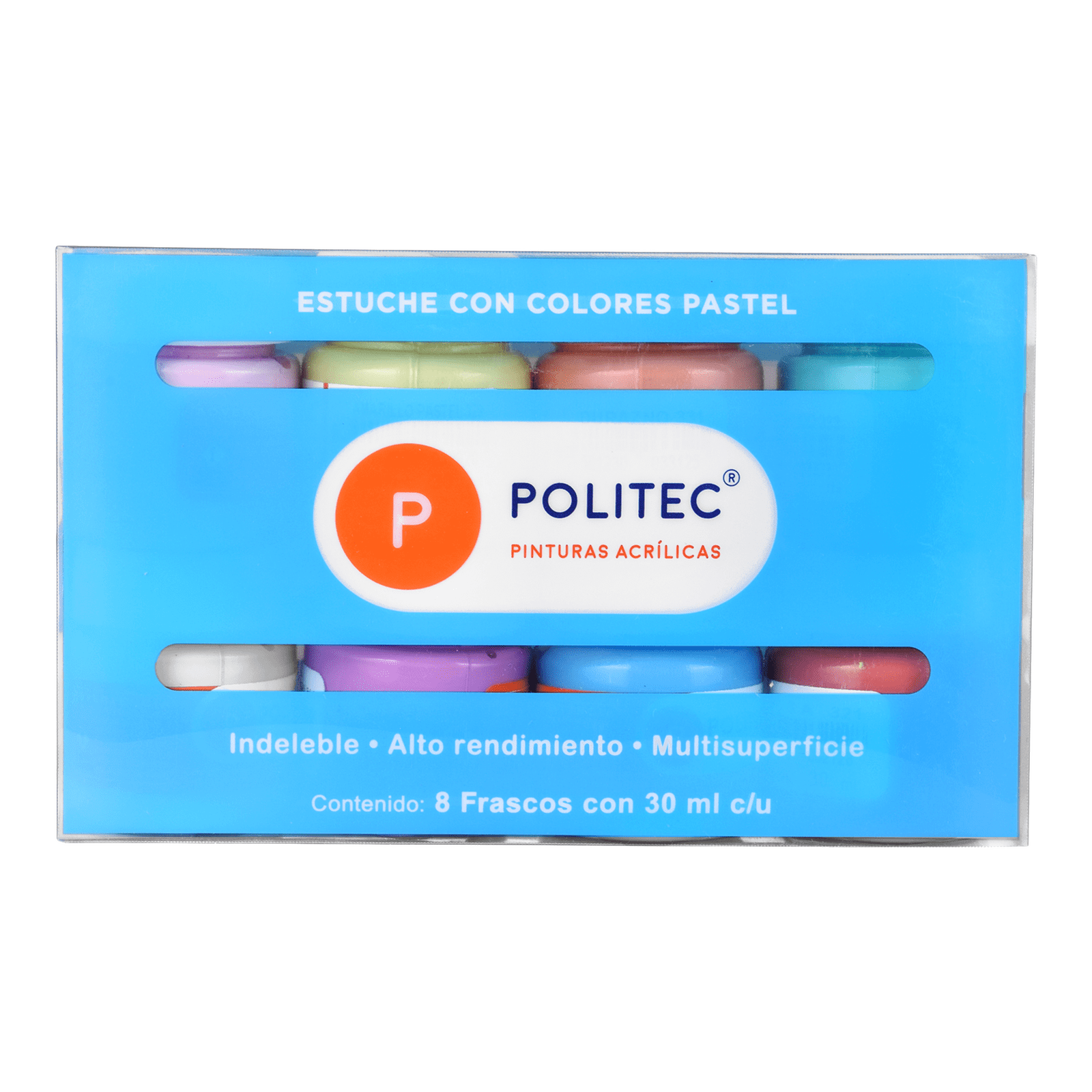Paquete Pintura Acrílica 30ml Colores Pastel 8 Pzs Politec | Walmart en ...