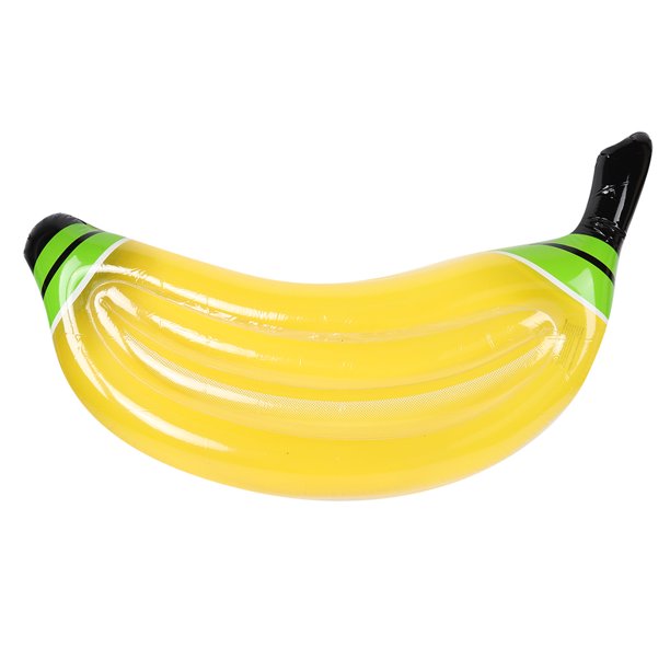 AVEKI Summer Banana Shape Inflatable Swimming Pool Floating Row Raft ...