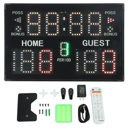 11 Position Basketball Scoreboard Battery Powered LED Digital ...