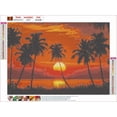HsdsBebe Sunset DIY Diamond Art Painting Kit, Acrylic Rhinestones, Eco ...