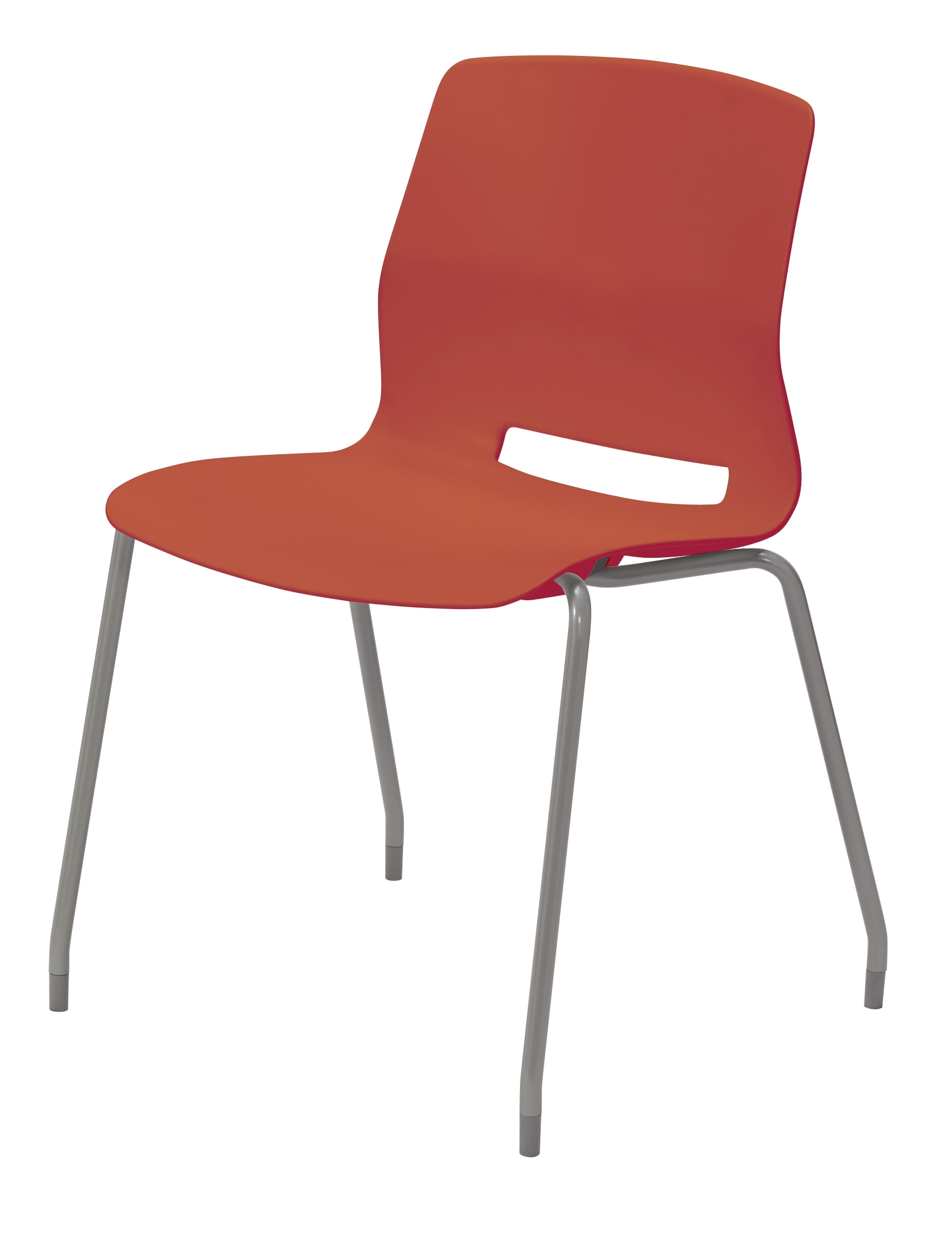 Olio Designs Lola 31"H Stack Chair, Leg Base, Armless, Peri Red ...