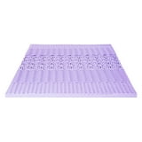 Mellow 2" 5-Zone Memory Foam Mattress Topper with Lavender Infusion ...