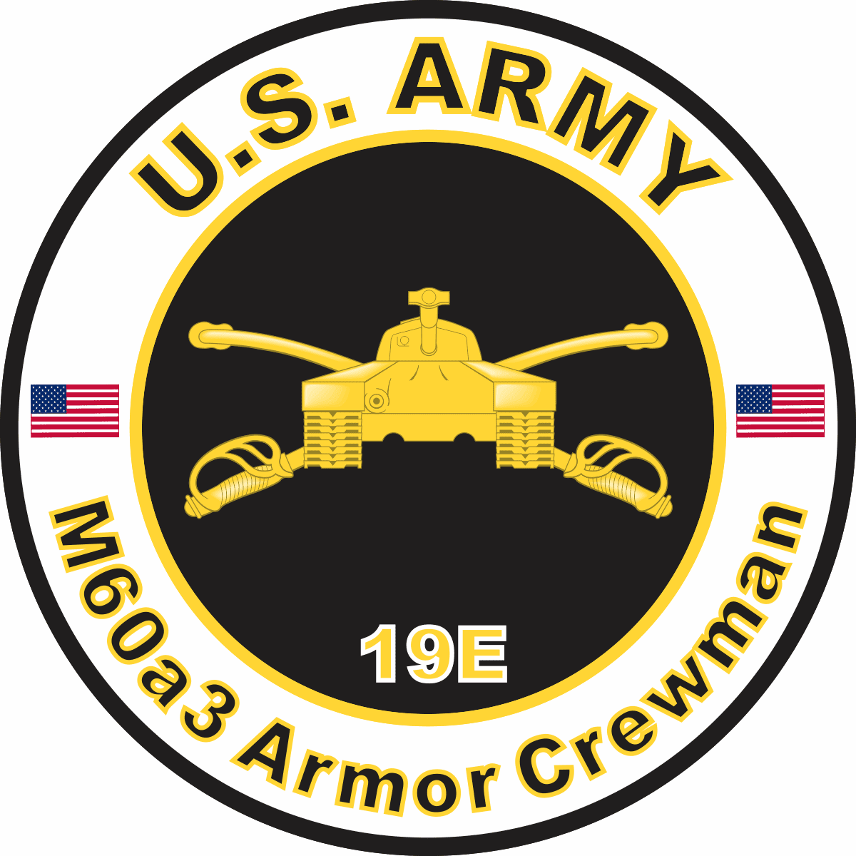 3.8 Inch U.S. Army MOS 19E M60a3 Armor Crewman - Walmart.com