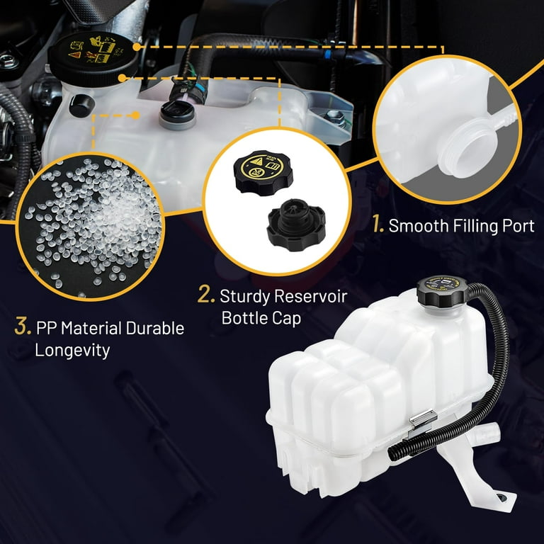 Coolant Reservoir Tank For 1999-2009 Escalade, Silverado, Sierra, Tahoe ...