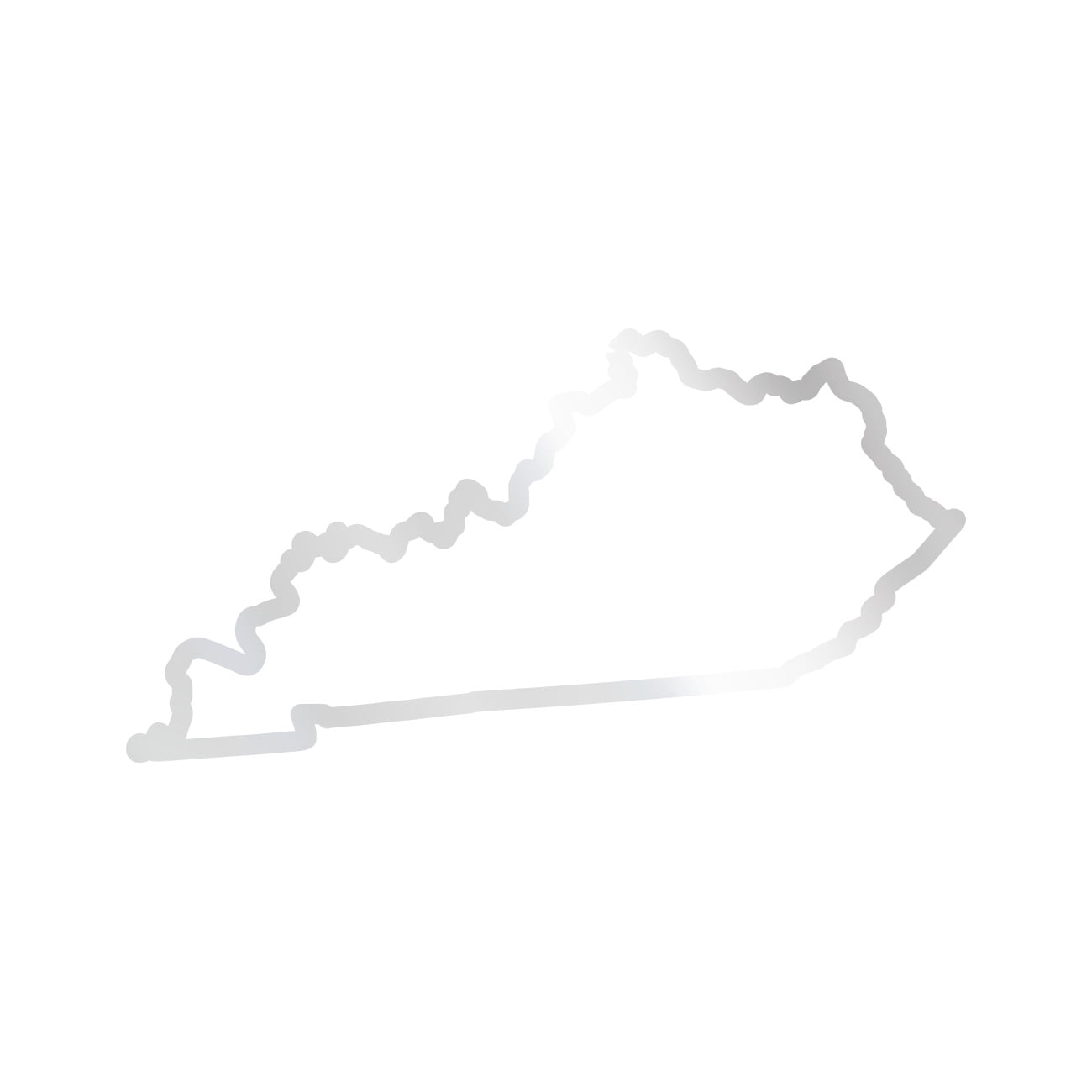 Kentucky Outline Sticker Decal Die Cut - Self Adhesive Vinyl ...