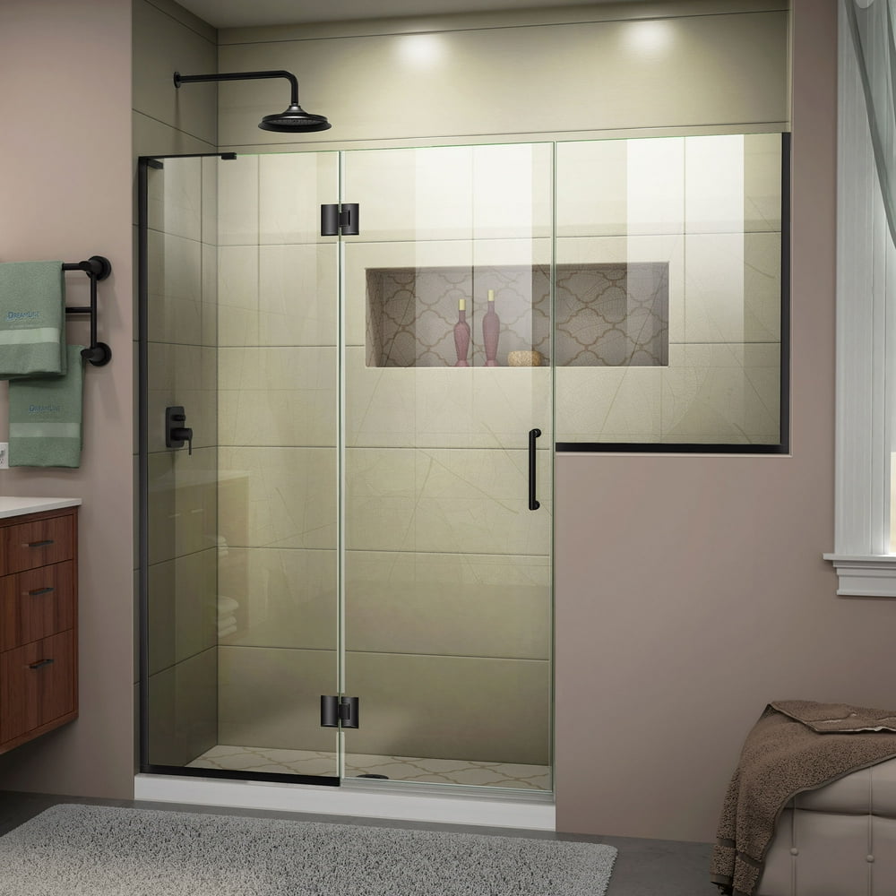 Dreamline Unidoor X 72 72 1 2 In W X 72 In H Frameless Hinged Shower