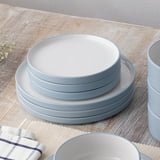 Noritake ColorTex Stone Aqua 12-Piece Porcelain Dinnerware Set, Service ...