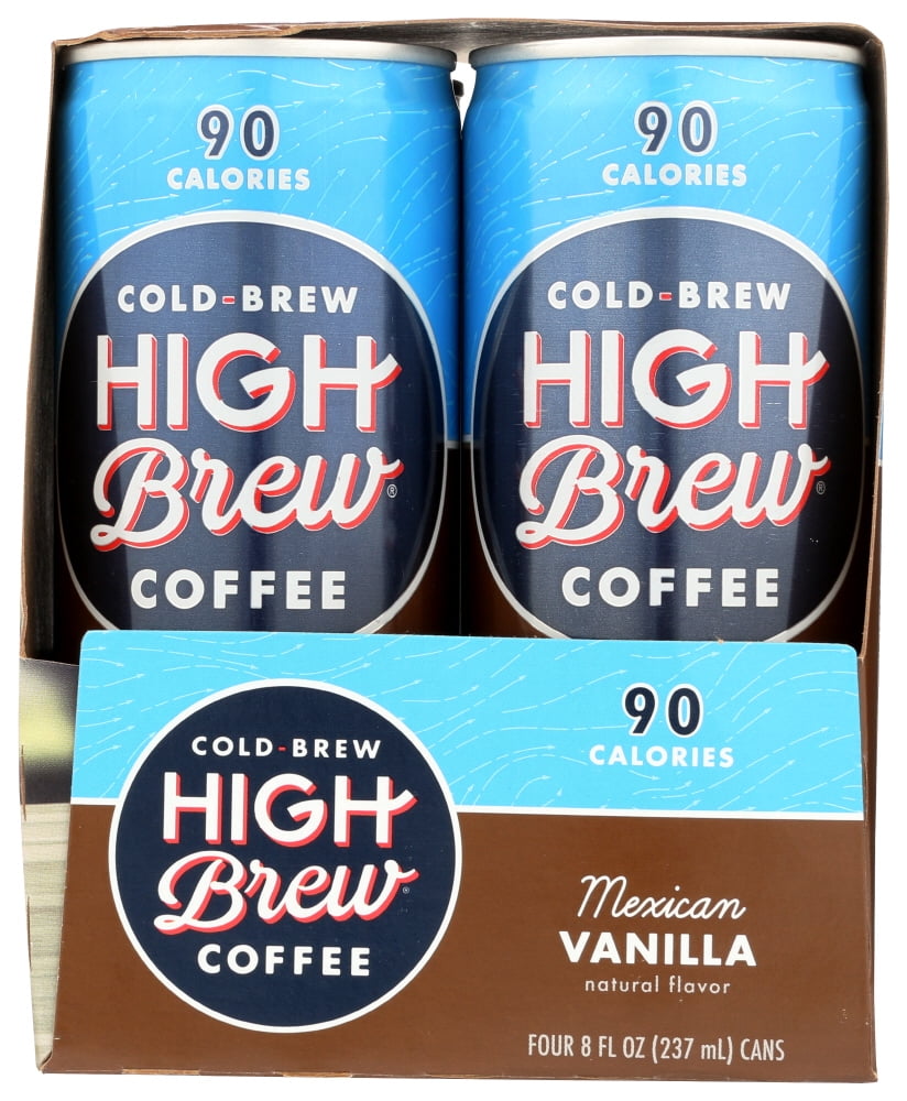 High Brew Cold-Brew Coffee, Mexican Vanilla, 4 Each - Walmart.com