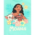 Disney Moana Floral Peplum T-Shirt and Bike Shorts Outfit Set Toddler ...